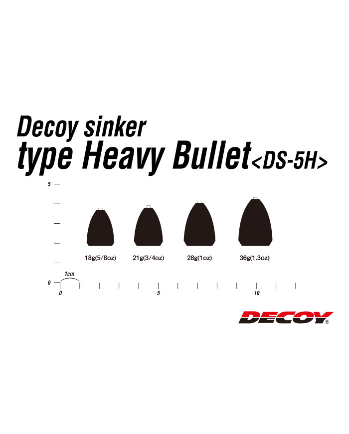 DS-5H Heavy Bullet Sinker (Decoy)